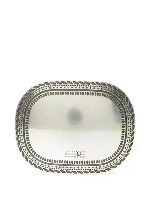 MAISON MARGIELA Engraved-logo Belt Buckle - Silver
