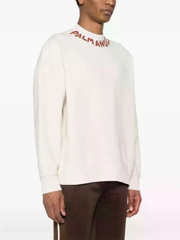 Palm Angels Logo-print Cotton Sweatshirt