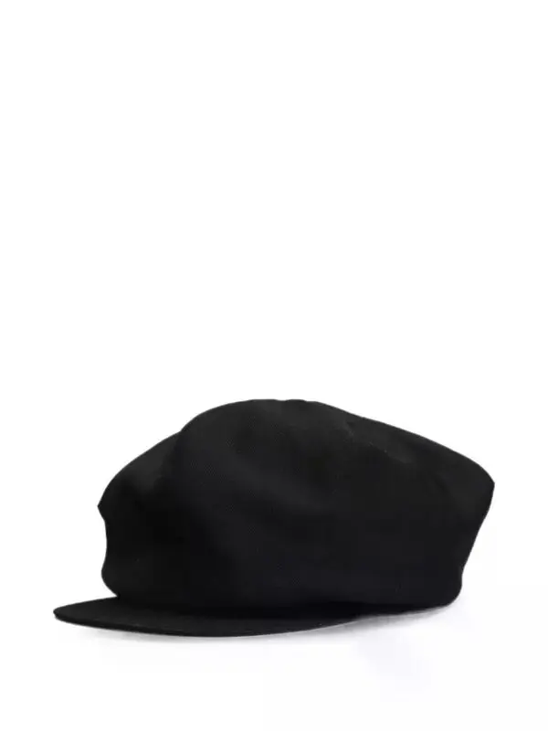 Yohji Yamamoto Gabardine Darts Casquette - Black