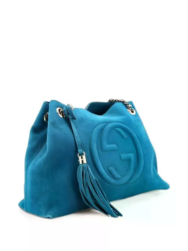 Gucci Soho Chain Strap Nubuck Medium Shoulder Bag
