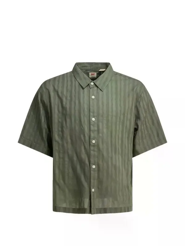LEVI'S Vertical-stripe Short-sleeve Shirt - Green