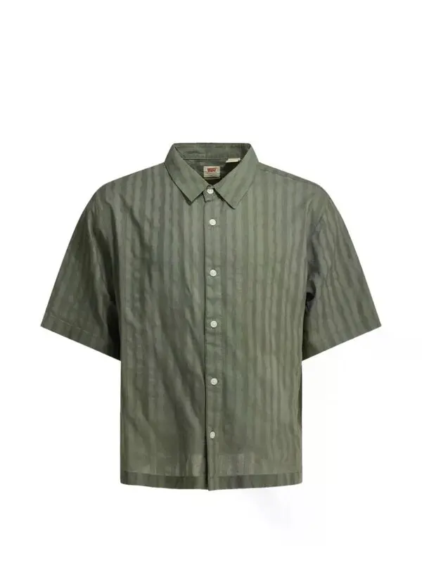 LEVI'S Vertical-stripe Short-sleeve Shirt - Green
