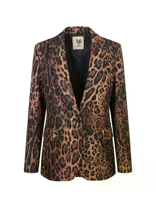 ANIYE BY Leopard-print Single-breasted Blazer