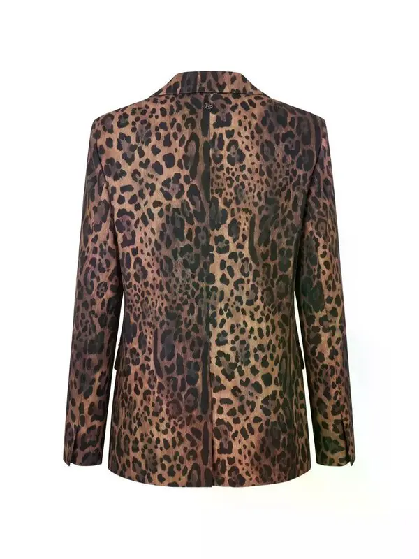 ANIYE BY Leopard-print Single-breasted Blazer