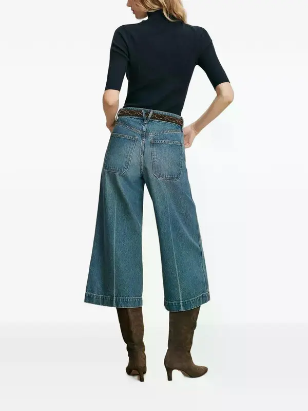 Veronica Beard Marlowe Patch-pocket Cropped Jeans