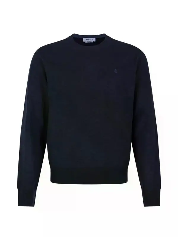 Alexander McQueen Embroidered-logo Crew-neck Sweater