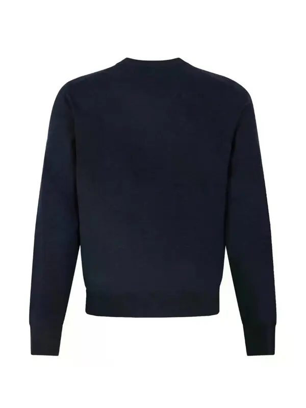 Alexander McQueen Embroidered-logo Crew-neck Sweater