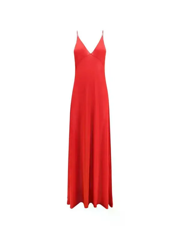 Fendi V-neck Silk Dress