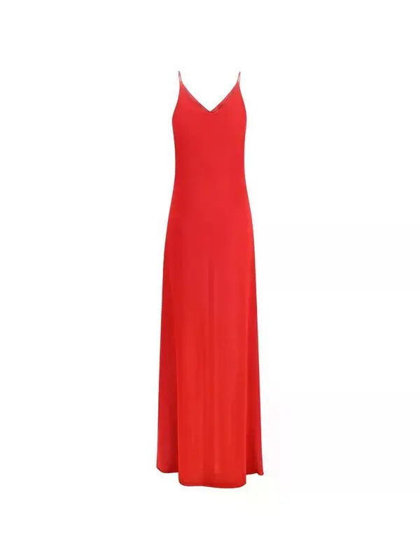 Fendi V-neck Silk Dress