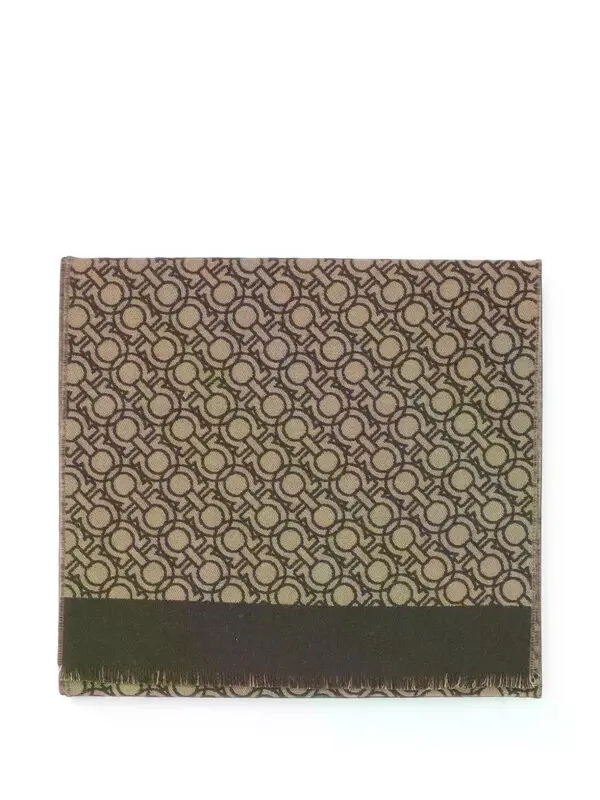 FERRAGAMO Gancini Chain Scarf - Brown