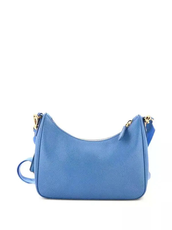 Prada Re-edition 2005 Saffiano Leather Shoulder Bag - Blue