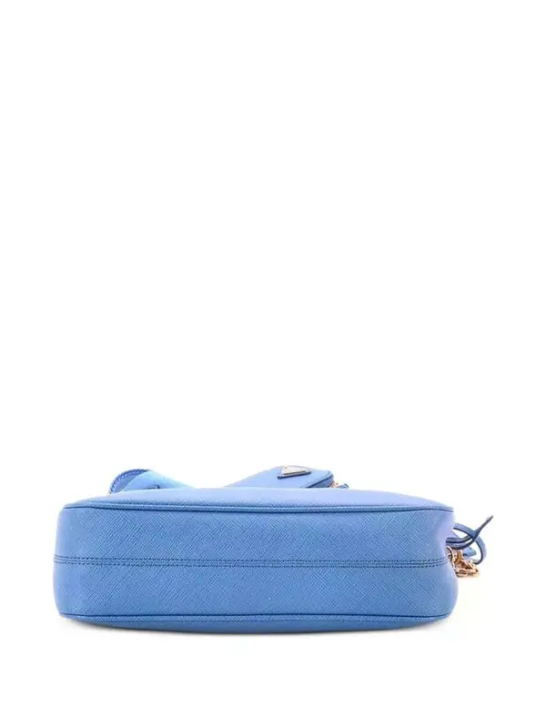 Prada Re-edition 2005 Saffiano Leather Shoulder Bag - Blue