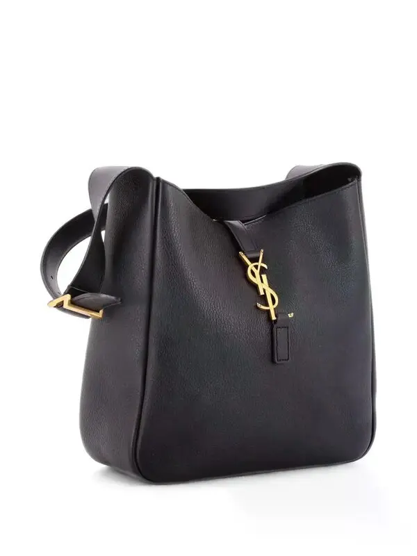 Saint Laurent Le 5 A 7 Supple Leather Small Hobo Bag