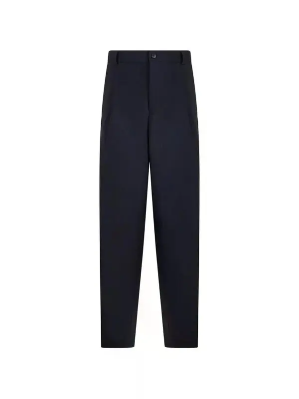 BOSS Relaxed-fit Trousers In Patterned Virgin Wool