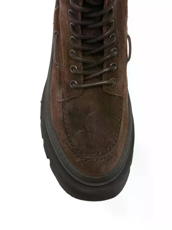 SUMMERY COPENHAGEN Suede Platform Ankle Boots