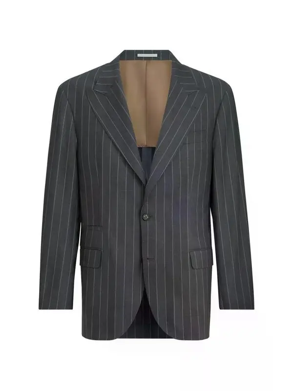 Brunello Cucinelli Chalk-stripe Tailor Blazer