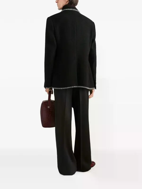 Dolce & Gabbana Tweed Single-breasted Jacket With Embroidery
