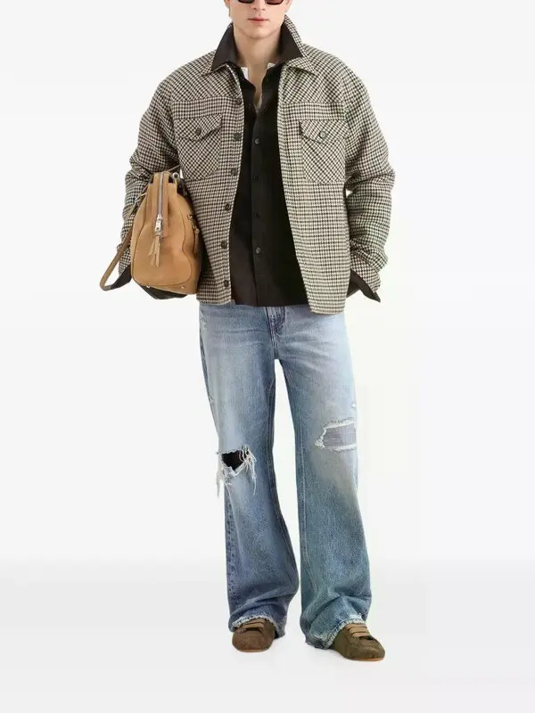 Dolce & Gabbana Glen Plaid Saxony Shirt