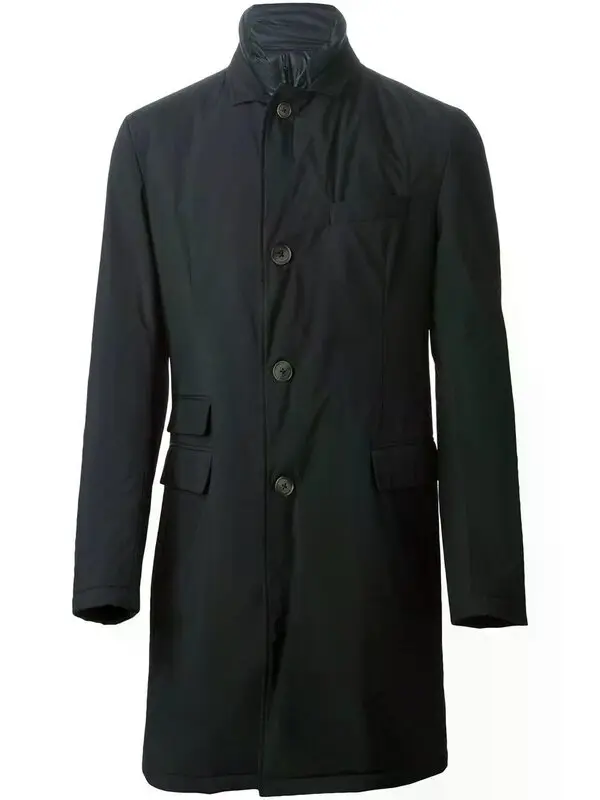 Herno Double Layered Coat - Blue