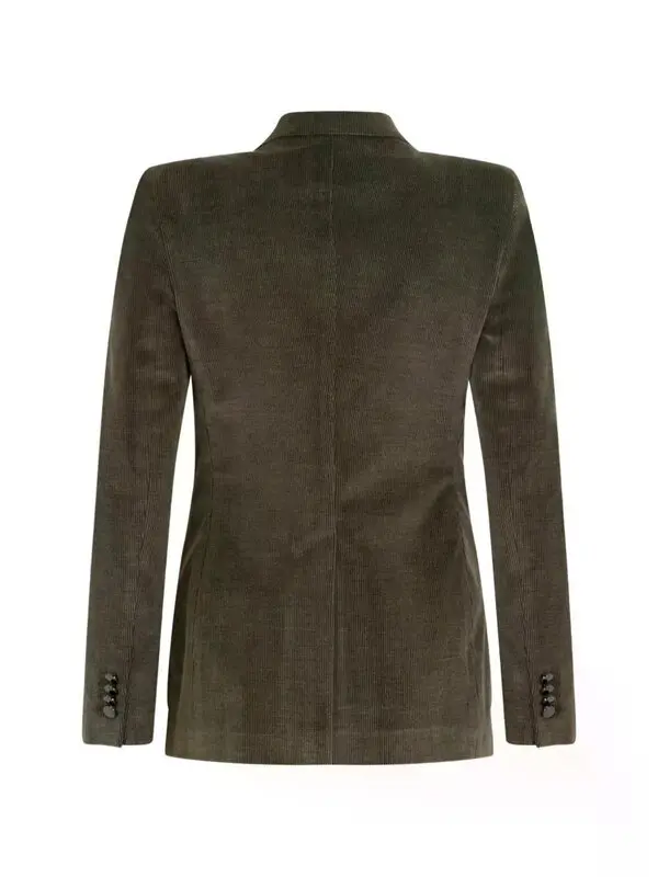 Tagliatore Double-breasted Corduroy Blazer - Green