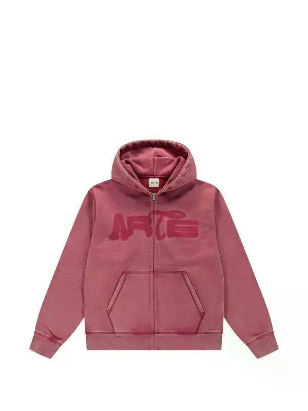 ARTE ANTWERP Logo-print Zip-up Hoodie