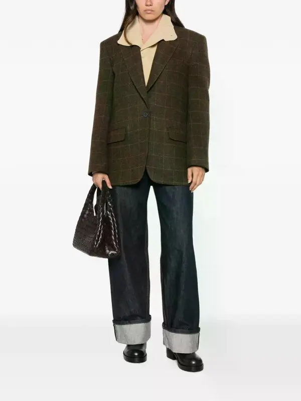 RÓHE Oversized Check Blazer