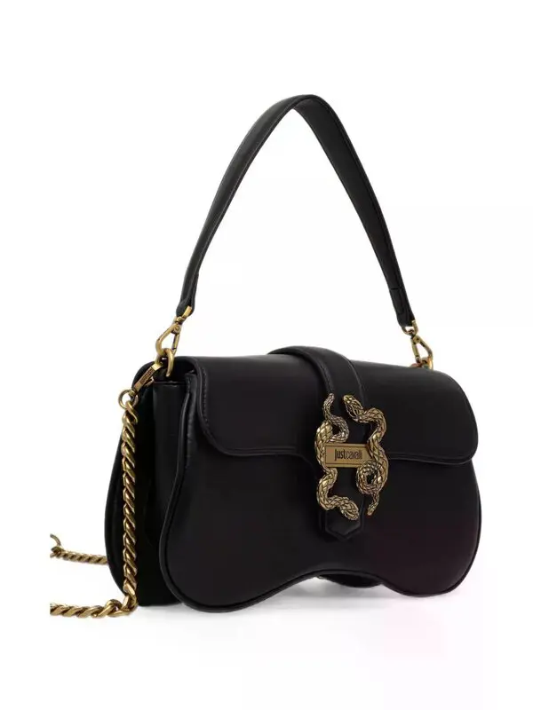 Just Cavalli Iconic Snakes Logo-plaque Crossbody Bag