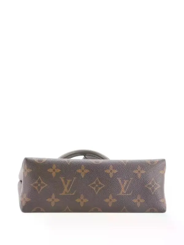 LOUIS VUITTON Locky Handbag Monogram Canvas With Leather Bb Satchel