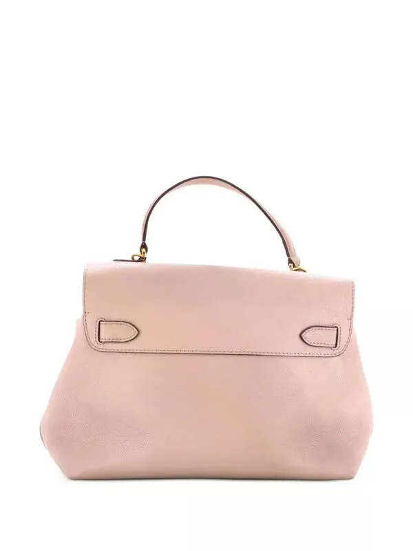 LOUIS VUITTON Lockme Ever Handbag Leather Mm Satchel - Neutrals