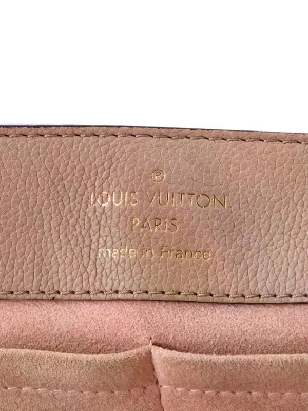 LOUIS VUITTON Lockme Ever Handbag Leather Mm Satchel - Neutrals
