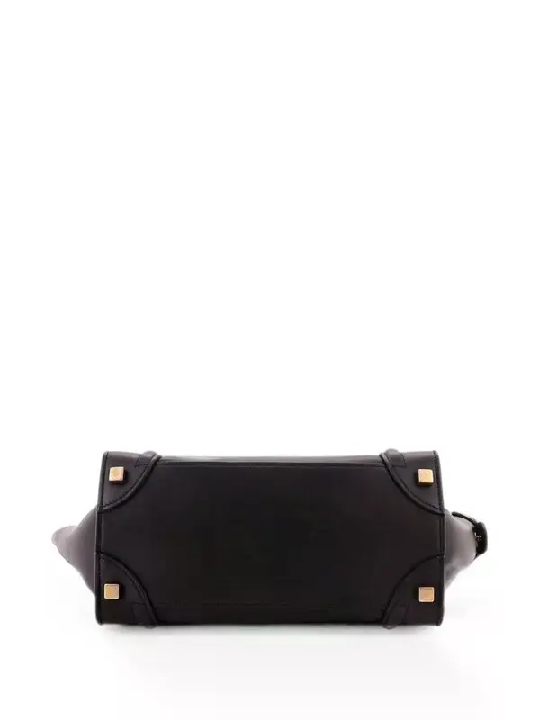 Celine Luggage Bag Smooth Leather Micro Tote Bag