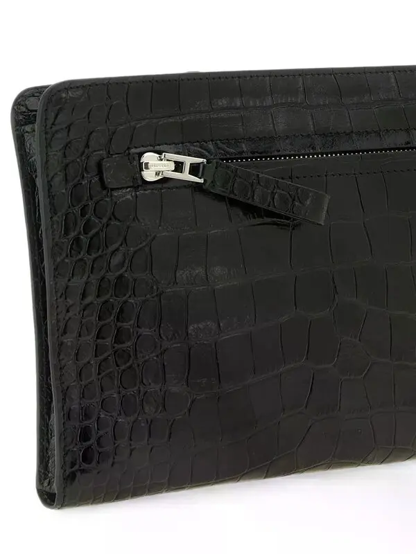 TOM FORD Crocodile-effect Leather Clutch Bag
