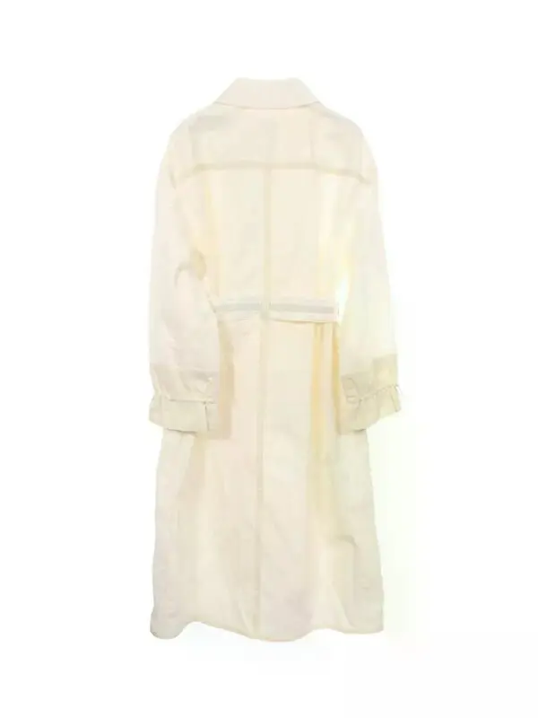 Hermès Convertible-collar Belted Cotton Coat