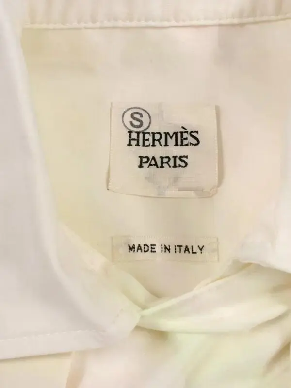 Hermès Convertible-collar Belted Cotton Coat