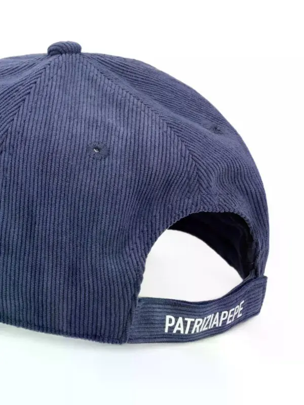 Patrizia Pepe Logo-embroidered Corduroy Baseball Cap