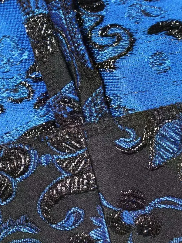 Comme Des Garçons 2010s Floral-jacquard Midi Skirt
