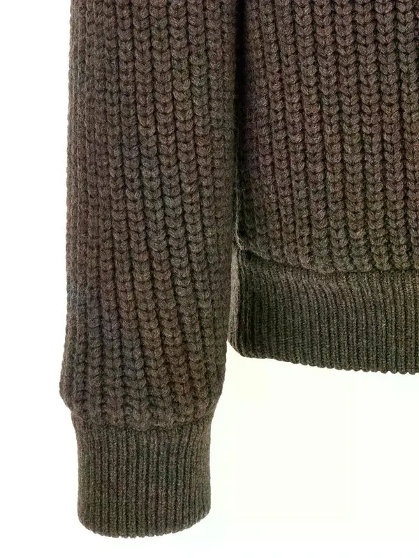 Brunello Cucinelli Suede-panel Ribbed-knit Jacket