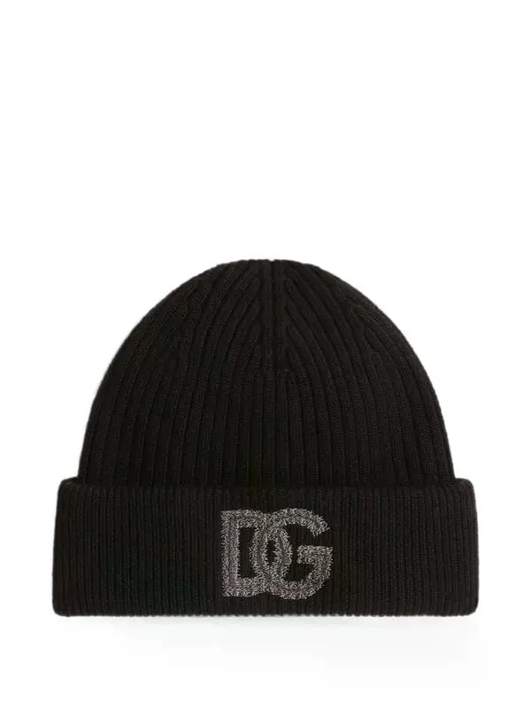 Dolce & Gabbana Virgin-wool Hat With Logo - Black