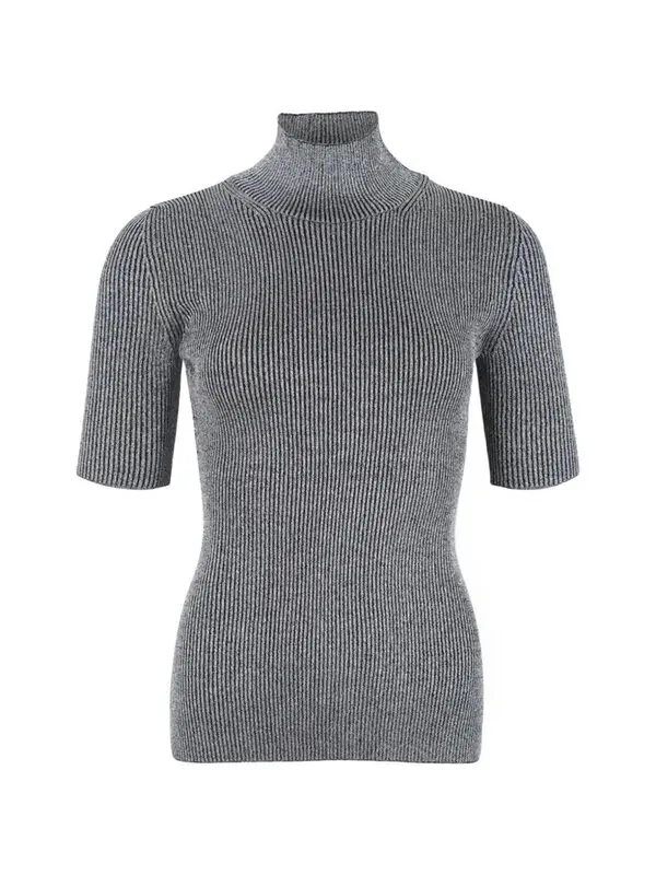 Missoni Ribbed-knit Short-sleeve Sweater
