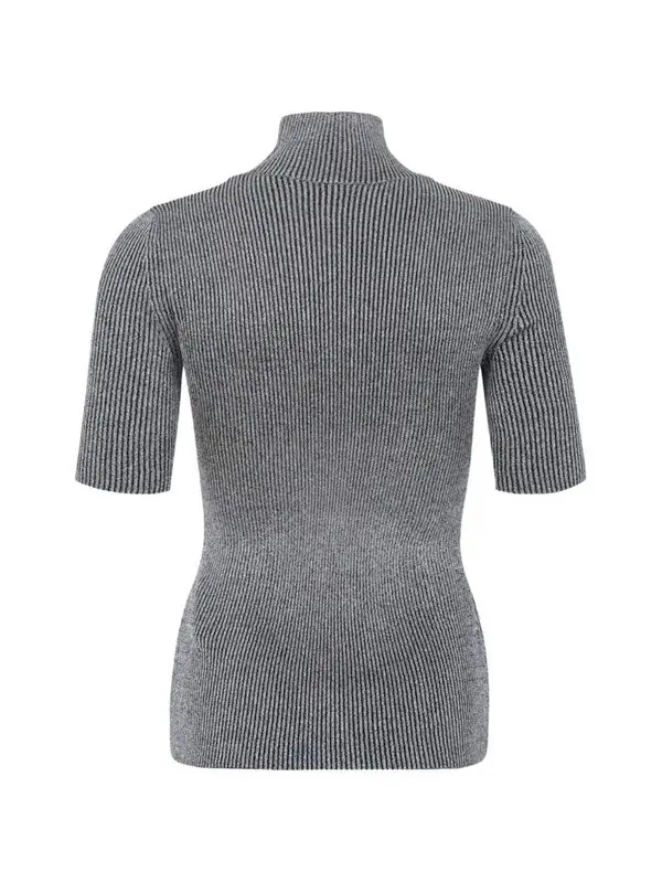 Missoni Ribbed-knit Short-sleeve Sweater