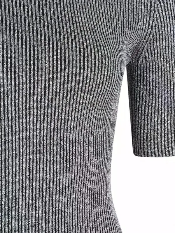 Missoni Ribbed-knit Short-sleeve Sweater