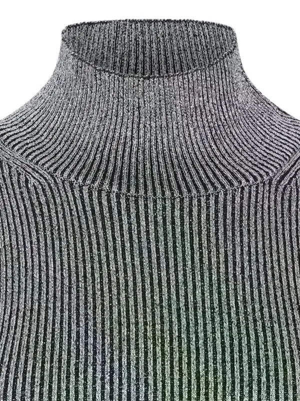 Missoni Ribbed-knit Short-sleeve Sweater