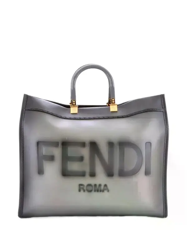 Fendi Sunshine Shopper Leather Large Tote Bag