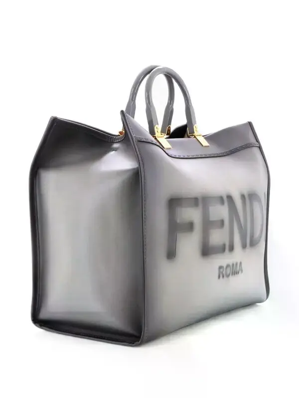 Fendi Sunshine Shopper Leather Large Tote Bag