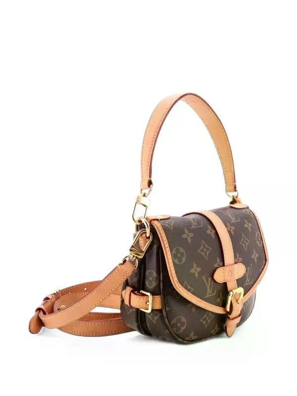 LOUIS VUITTON Saumur Handbag Monogram Canvas Bb Crossbody Bag