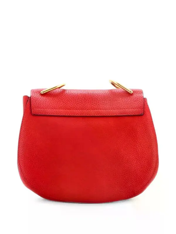 Chloé Drew Leather Small Crossbody Bag - Red