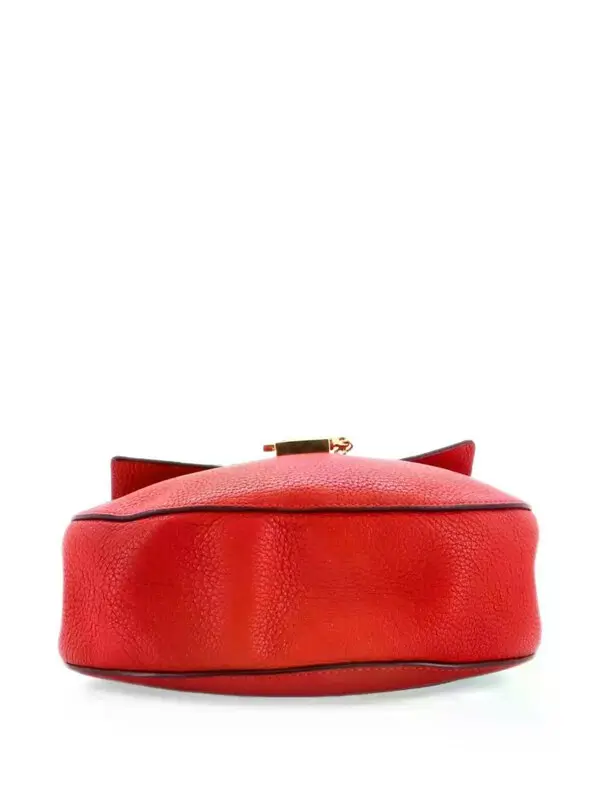 Chloé Drew Leather Small Crossbody Bag - Red