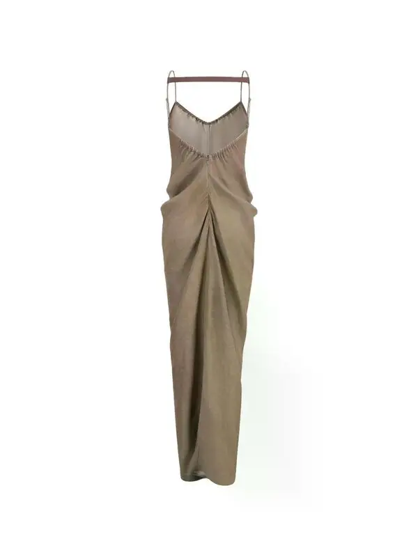 OUDE WAAG Washed Halter-neck Draped Maxi Dress