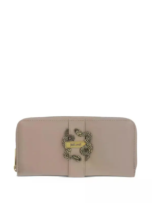 Just Cavalli Snake-plaque Zip-around Wallet - Neutrals