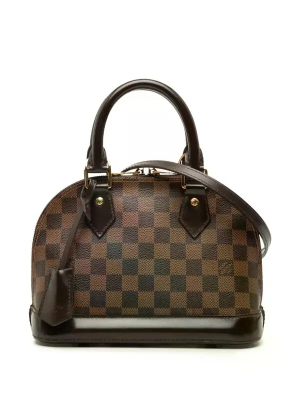 LOUIS VUITTON 2014 Damier Ebene Alma Bb Satchel